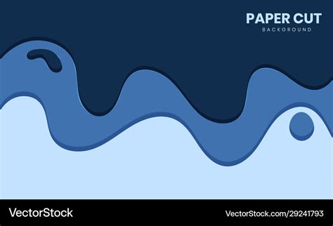 Abstract Paper Cut Slime Background Royalty Free Vector