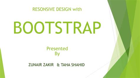 responsive web design through bootstrap pptx