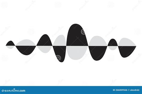Sound Wave Signal In Curve Form For Music Or Audio Podcast Stock Illustration Illustration Of