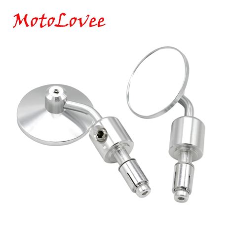 Motolovee Espejos Universales Cnc Para Motocicleta Barra De Manillar De
