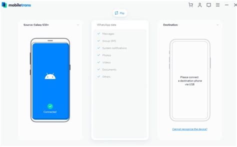 Mobiletrans Para Pasar Los Datos De Whatsapp De Android A Iphone