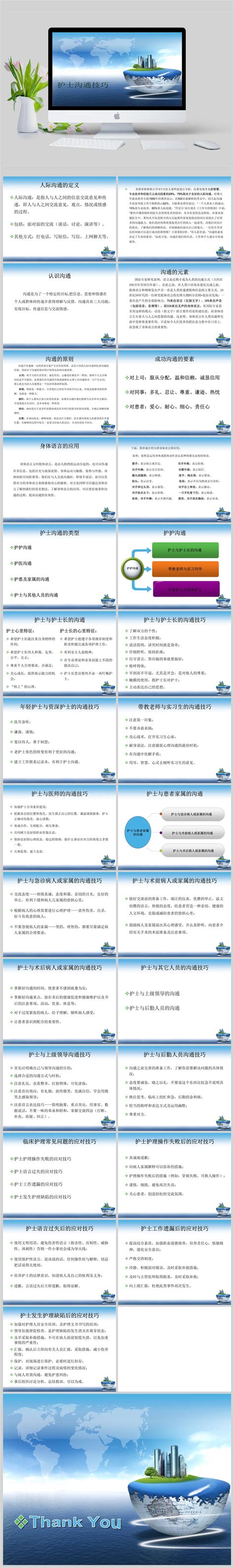 护士沟通技巧ppt模板 当图网