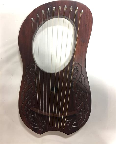 Cgi Lyre Harp 10 String Solid Wood Handmade Bridge India Ubuy