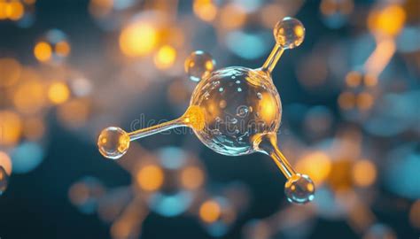 Abstract Representation Of Molecular Structure In The Shape Of A Sphere Stock Image Image Of