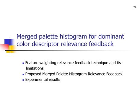 Ppt Content Based Image Retrieval Using Mpeg 7 Dominant Color