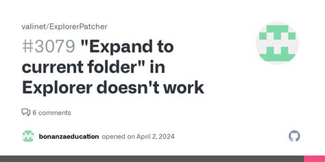 Expand To Current Folder In Explorer Doesnt Work · Issue 3079 · Valinetexplorerpatcher · Github