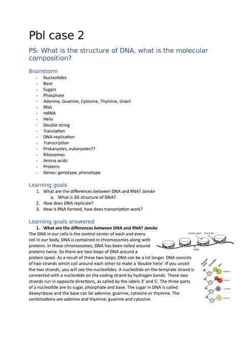 Pbl Case Case The Most Beautiful Experiment In Biology Pbl Case PS What Is The