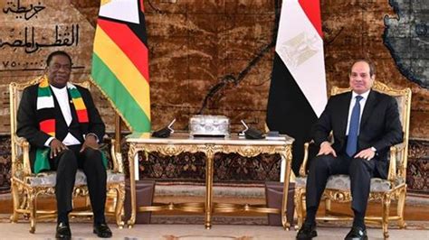 President El Sisi Received Zimbabwean Counterpart