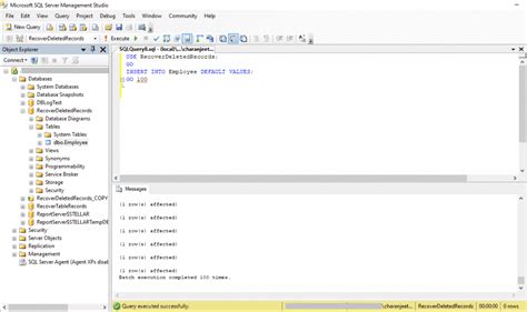How To Recover Deleted Table Records In Sql Server