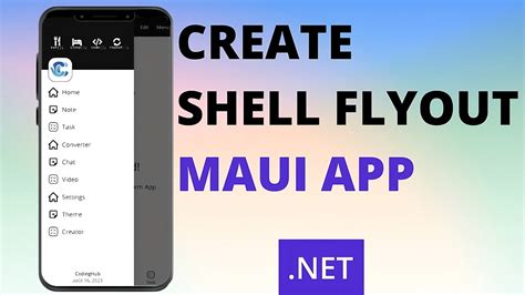 CREATE FLYOUT SHELL IN MAUI APP OR XAMARIN NET MAUI SOURCE
