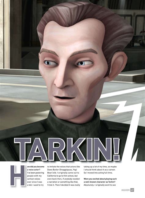 The Clone Wars Archives TALKING TARKIN 125 MAY 2011 In His Varied