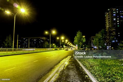 Artistic Photo Of A Night City Easy Blur Unrealistic Colors