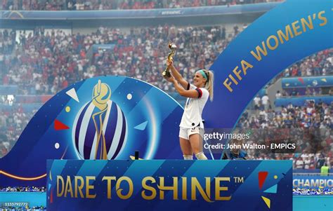 Usas Julie Ertz Lifts The Fifa Womens World Cup Trophy After The