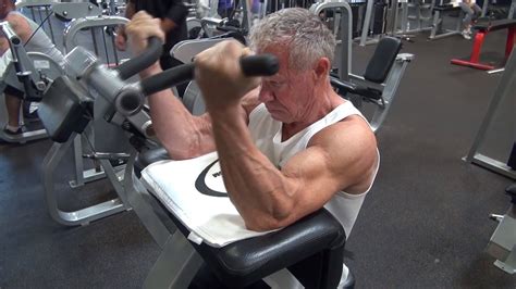 80 Year Old Bodybuilder Jim Arringtons Bicep Workout 80 Year Old