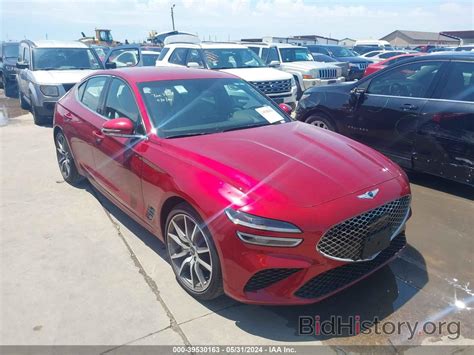 Report Kmtg34ta8pu129660 Genesis G70 2023 Red Gasoline Price And