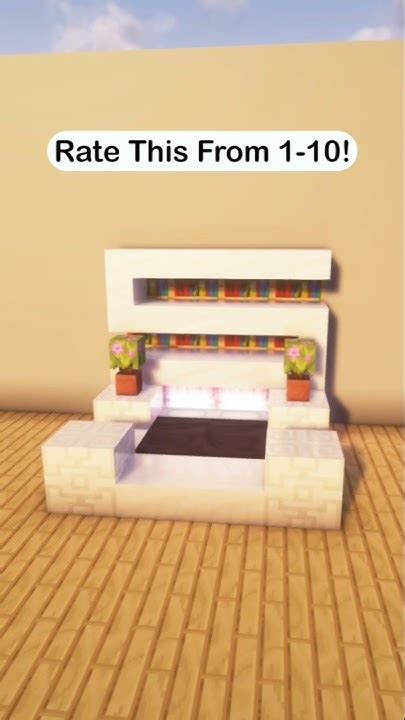 Minecraft Bed 🛏️ Design Shorts Minecraft Youtube