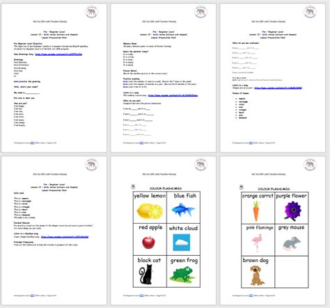 Beginner Colours Lesson 12 Series Revision Lesson Teaching Resources