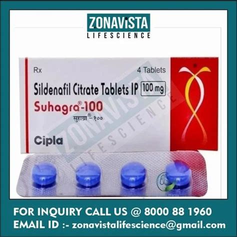 100mg Suhagra Sildenafil Citrate Tablets At Rs 100stripe Suhagra 100