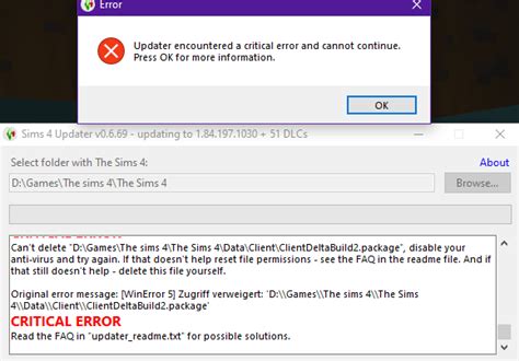 Problem With The New Sims 4 Updater Yes I Know I Can Download Them