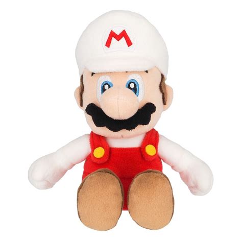 Super Mario Mario Fire Plush Figure 24cm Merchoid