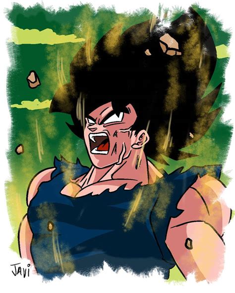 Goku Turns Super Saiyan By Javiartwoorks On Deviantart