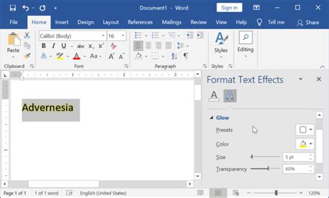 Text Effect And Typography Membuat Efek Tulisan Di Word Advernesia