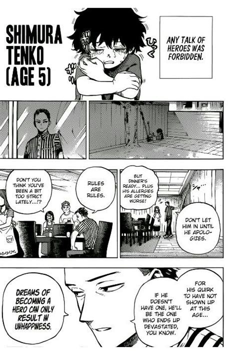Bnha Chapter 345 Shigarakis Past Tenko Shimura My Hero Academia