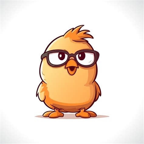Chick Cartoon Vector Cute Chick Vector Illustration Premium Ai