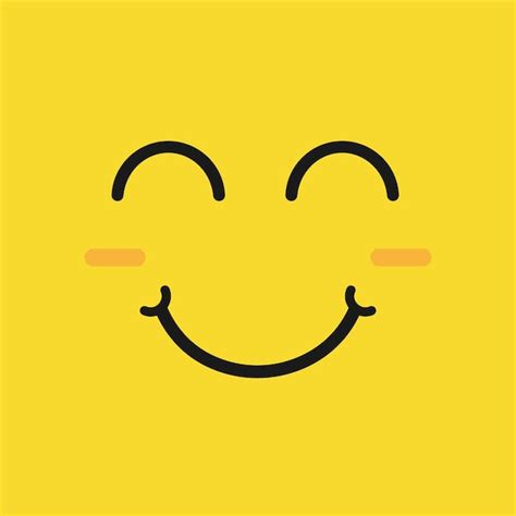 Premium Vector Emoji Background Cute Smile