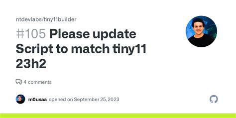Please Update Script To Match Tiny11 23h2 Issue 105 Ntdevlabs