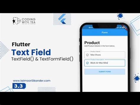 3 3 Flutter TextField Or TextFormField Get Values Using Controller
