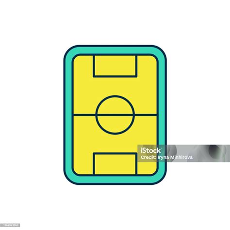 흰색 배경에 고립 된 채우기 윤곽 축구 또는 축구장 아이콘 벡터 Championship에 대한 스톡 벡터 아트 및 기타 이미지 Championship 가득 찬 가루로