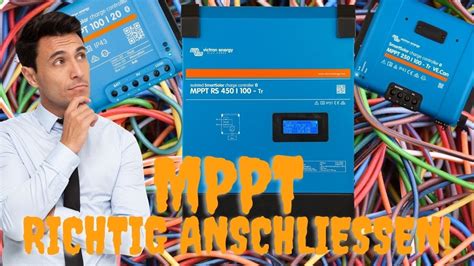 Victron Energy MPPT PV Module und Akku richtig anschließen YouTube