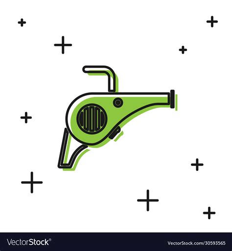 Black Leaf Garden Blower Icon Isolated On White Vector Image