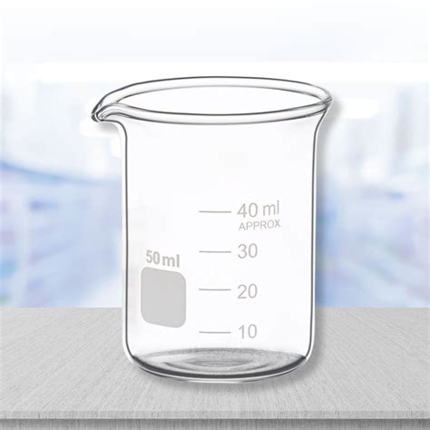 Borosilicate Glass Beaker 50 Ml Laboratory Hub