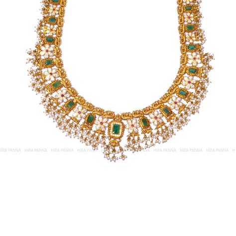 Fancy Emerald Neckwear Hirapanna Jewellers