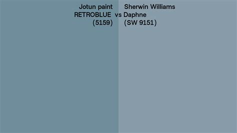 Jotun Paint Retroblue 5159 Vs Sherwin Williams Daphne Sw 9151 Side