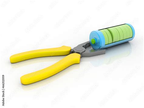 D Rendering Electrical Energy And Power Supply Source Concept