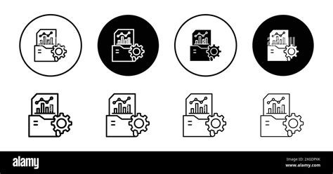 Project Management Icon Vector Logo Set Collection For Web App Ui Stock
