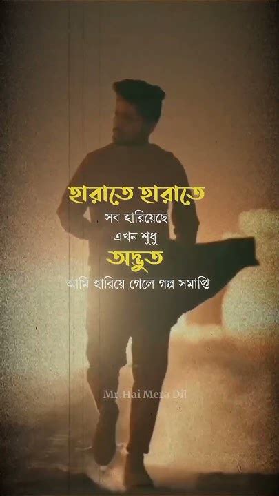 হারাতে হারাতে সব হারিয়েছে এখন শুধু😔💔bangla Sad Status🥀🥺whatsapp
