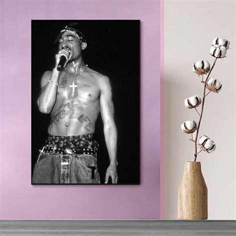 2pac Tupac Music Singer Canvas Poster Sold By Falcon Belgium Sku