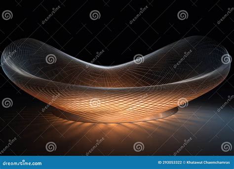 Futuristic Fusion Illuminated Wire Mesh Pioneering Digital Innovation