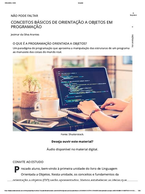 Livro Ling Orientada Objeto Pdf Classe Programação De
