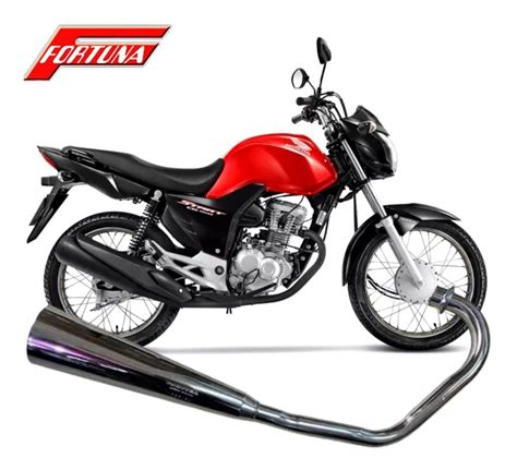 Escapamento Mini Fortuna Estralador Titan 160 2019 2020 2021