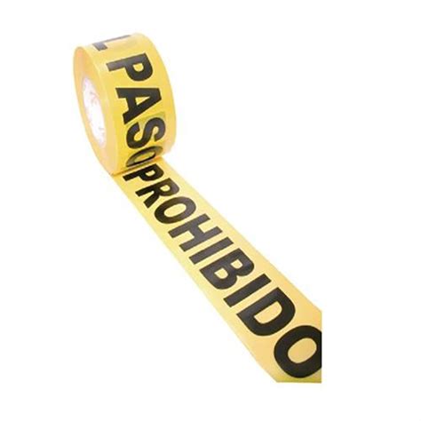 Banda Amarilla De Prohibido El Paso Velta Contra Incendio Y Seguridad