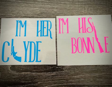 Bonnie And Clyde Decal Etsy