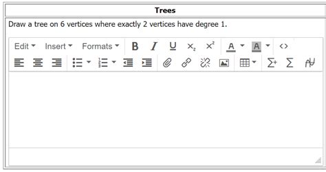 Solved Trees Draw A Tree On Vertices Where Exactly Chegg Com