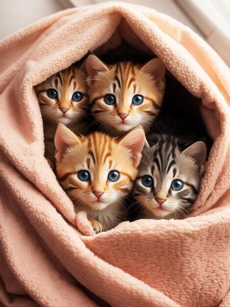 Premium Ai Image The Group Kittens Cats