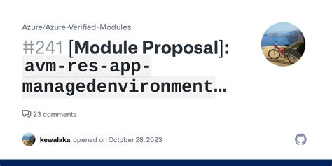 Module Proposal Avm Res App Managedenvironment Tf Issue