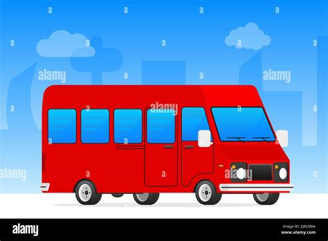 City Bus Public Transport Intercity Transportation Vector